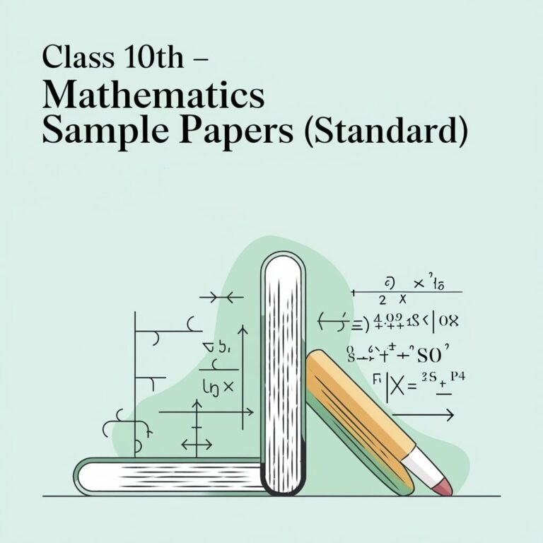 Class - 10th - Maths Sample Papers Standard - Star Personal Classes